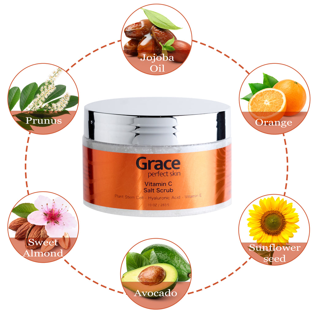Grace Vitamin C Salt Scrub – Grace Perfect Skin